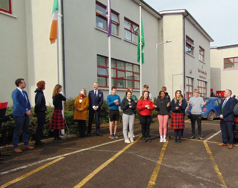 Flag Raising At Skerries Community College - ddletb